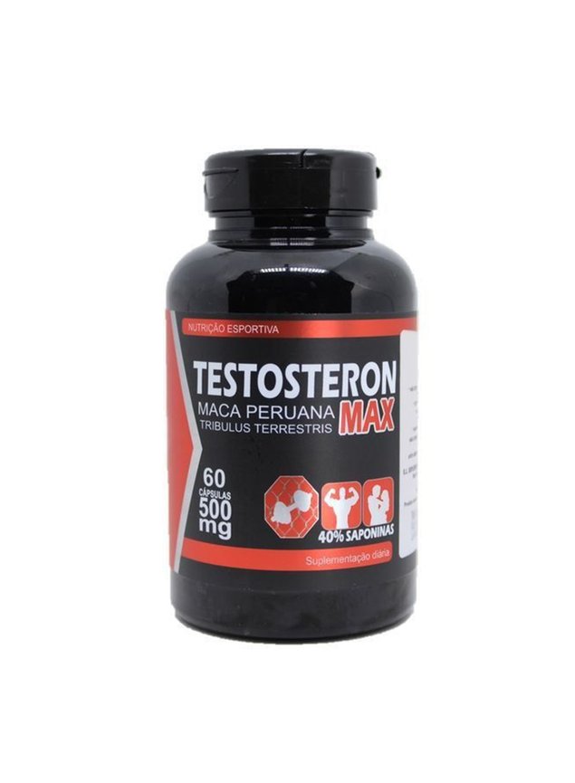 Testosteron Max Maca Peruana e Tribullus 60 Cápsulas 500mg RN ...